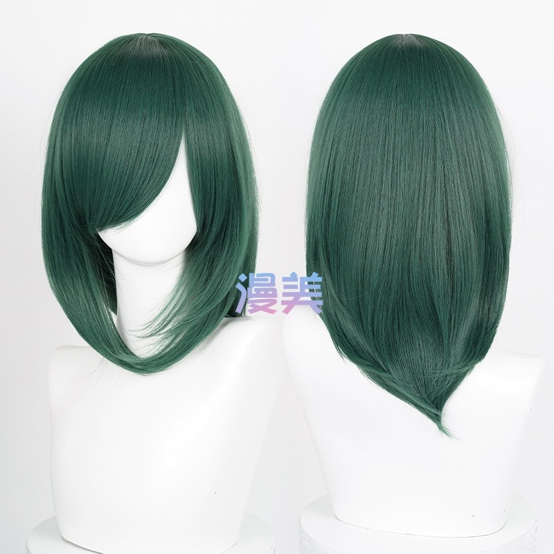 Girls Long Bangs Cosplay Wig 40cm Long Universal Straight Multicolor ...