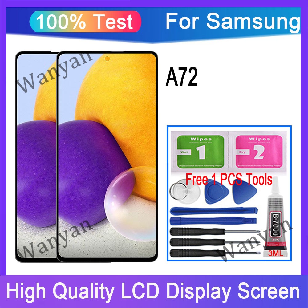 OEM For AMOLED Samsung Galaxy A72 4G SM-A725F LCD Touch Screen With Frame Replacement | Shopee ...