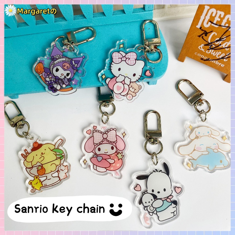 [Margaret] Hello Kitty Kuromi Melody Key Chain Sanrio Cinnamoroll ...