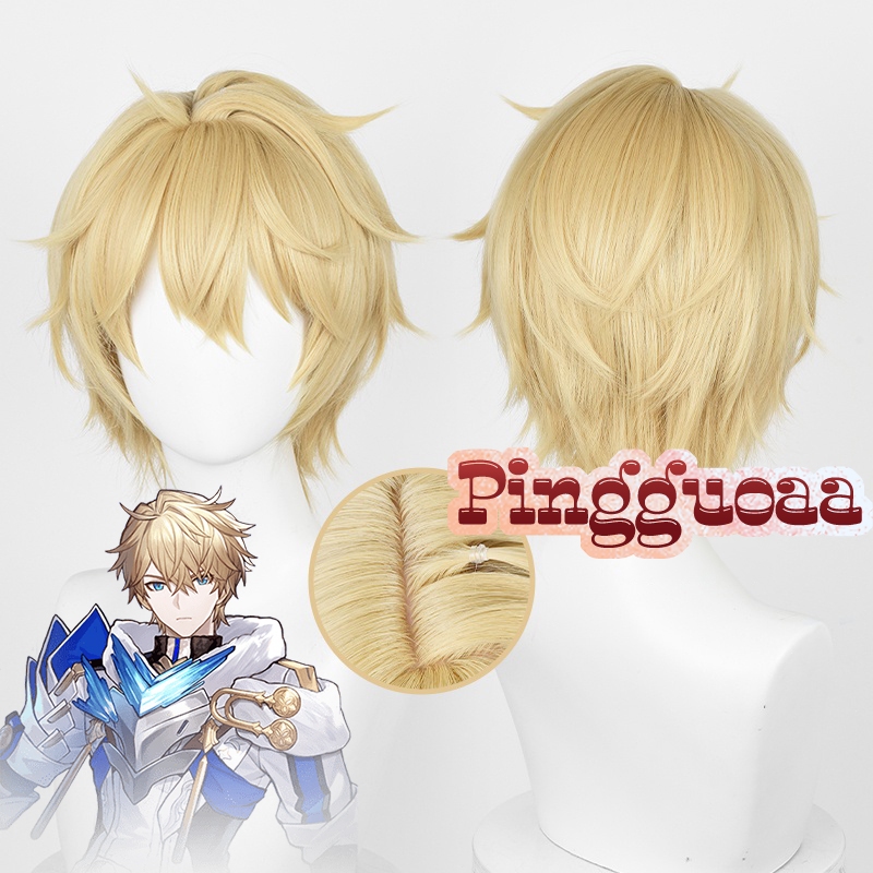 Honkai: Star Rail Gepard Cosplay Wig 30cm Light Blonde Short Scalp Wigs ...