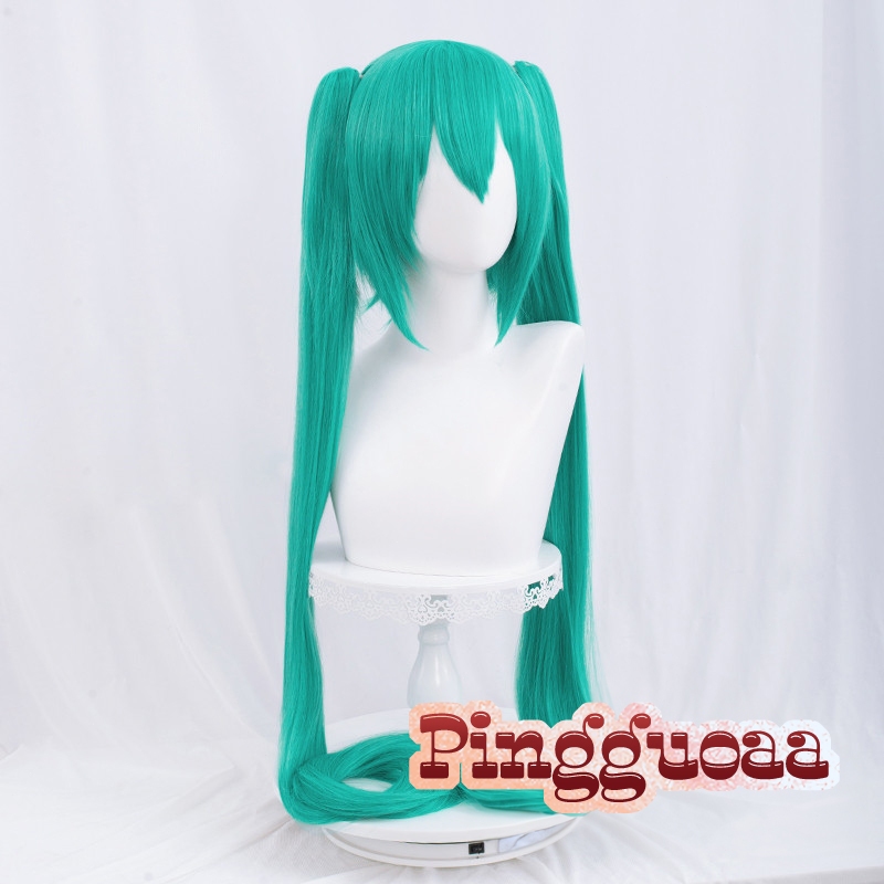 Vocaloid Hatsune Miku Sakura Miku Cosplay Wig 110cm Long Green ...