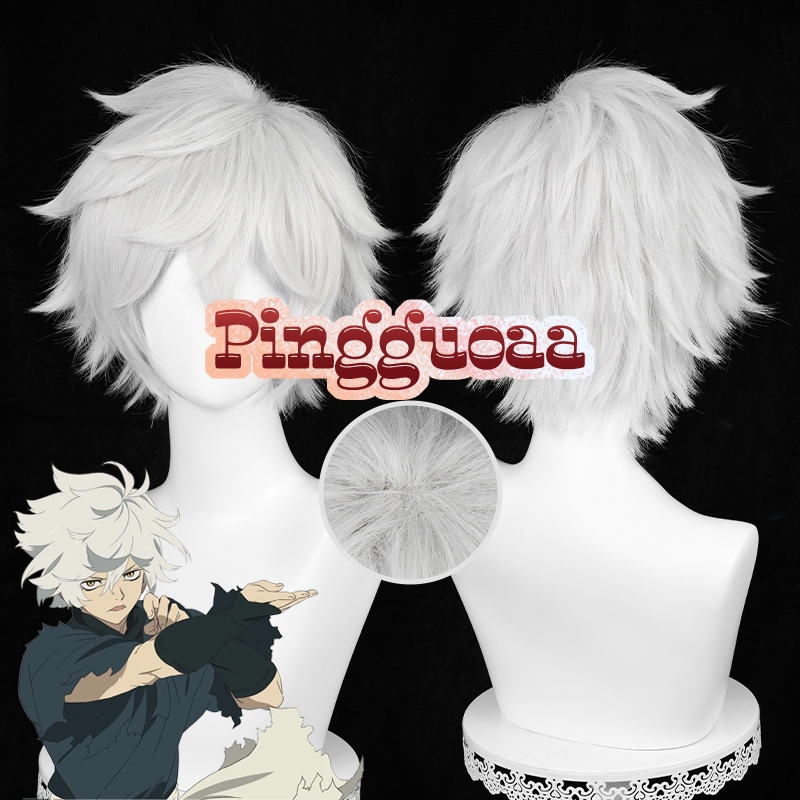 Anime Hell's Paradise: Jigokuraku Gabimaru Cosplay Wig 30cm Silver ...