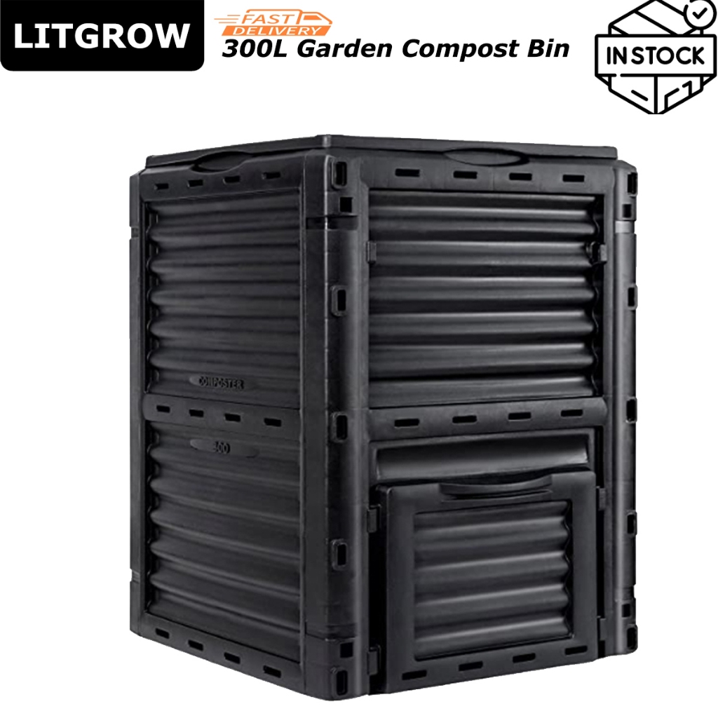 Litgrow Garden Compost Bin 80 Gallon (300 L) from BPA Free Material ...
