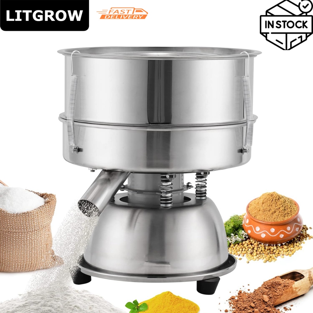 Automatic Sieve Shaker Included Flour Sifter Electric Vibrating Sieve ...