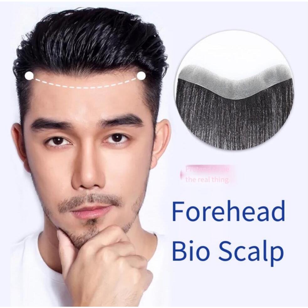 Hairline wig piece Forehead real hair fake bangs natural invisible ...