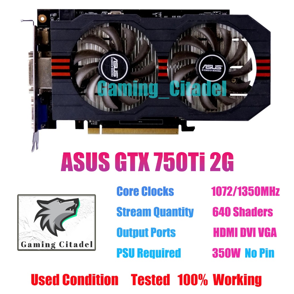 ASUS Graphics Card GTX /750/750TI/760/1030/1060 2GB 256Bit GDDR5 Video ...