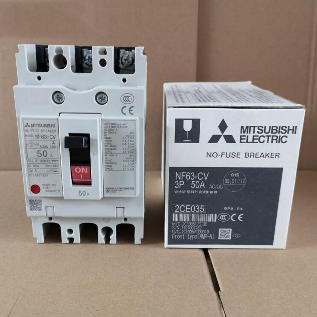 Mitsubishi Plastic Shell Circuit Breaker NF63-SV 2P 3P Optional Pole Optional Current Brand New ...