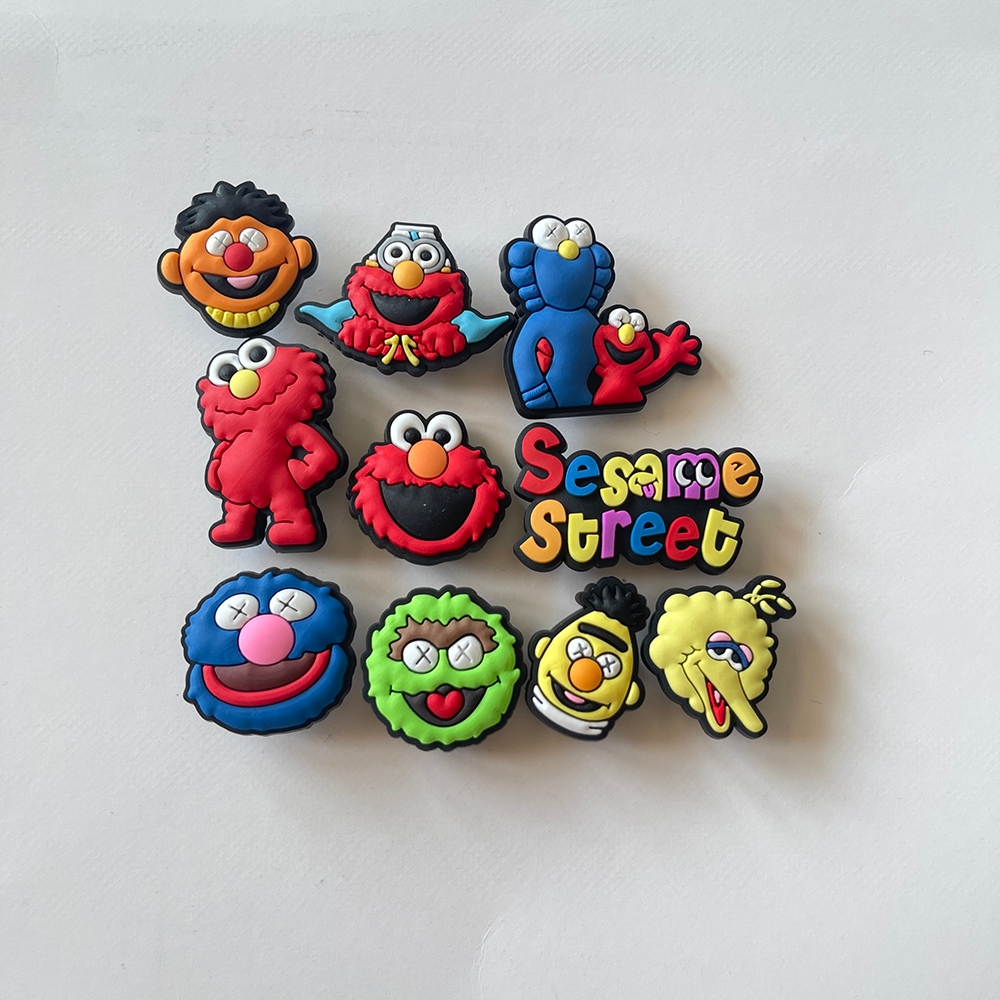 Sesame Street Colorful Expression Different Characters Crocs ...