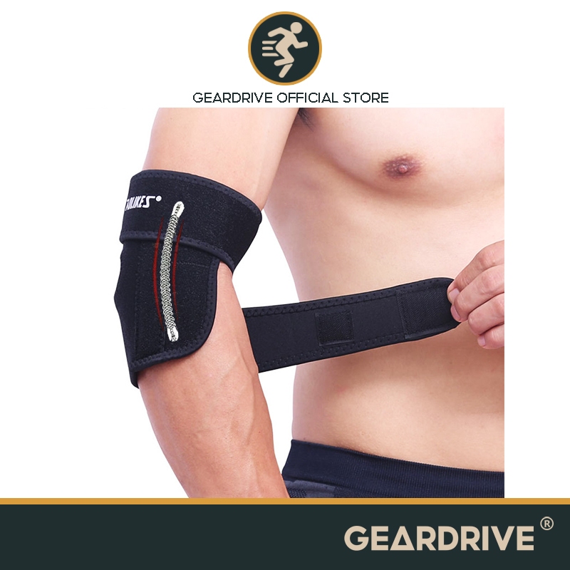 GEARDRIVE Elbow Brace Compression Sleeve For Men and Women, Arm Support ...