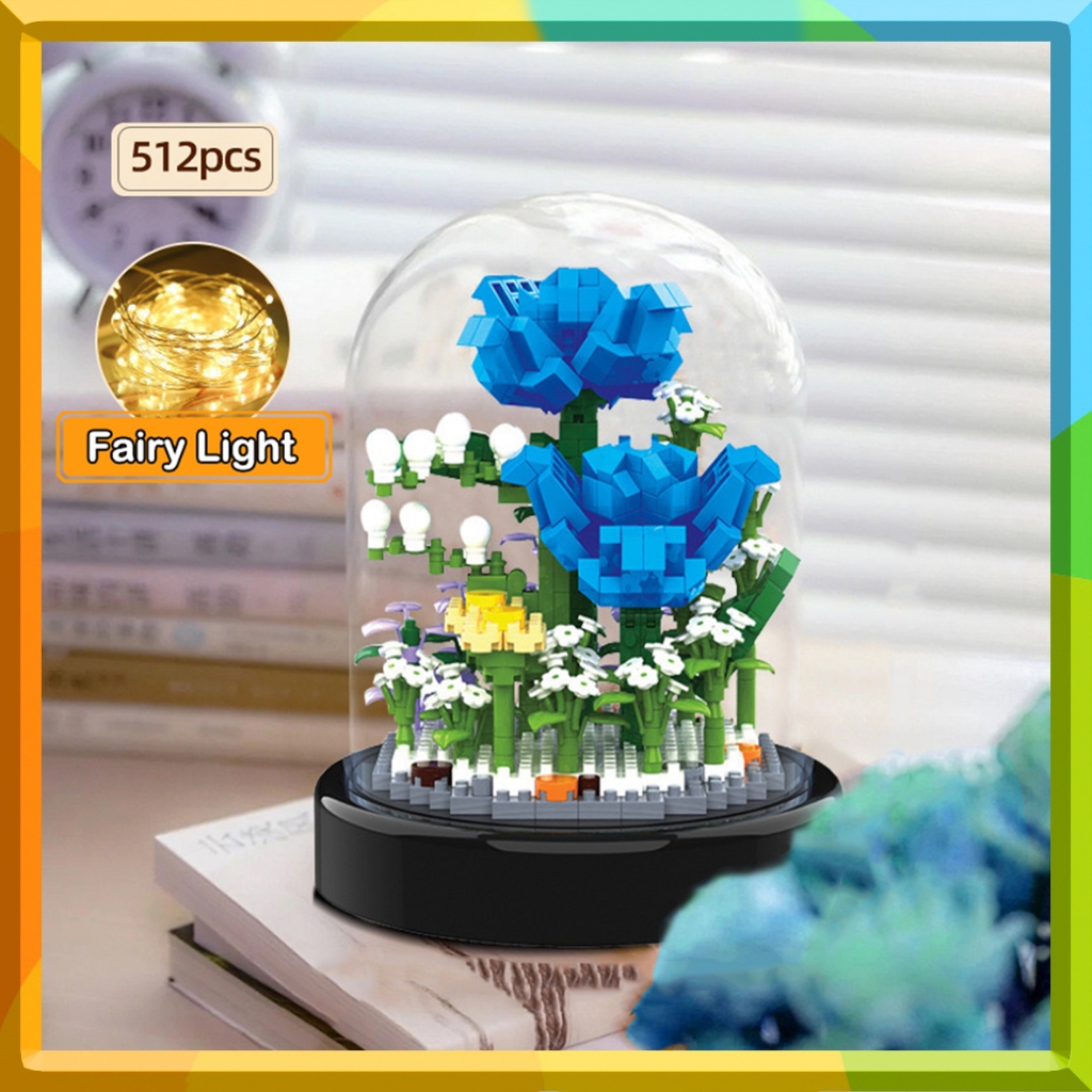Flower Building Blocks | Sunflower Building Kit | Rose Bouquet for DIY ...