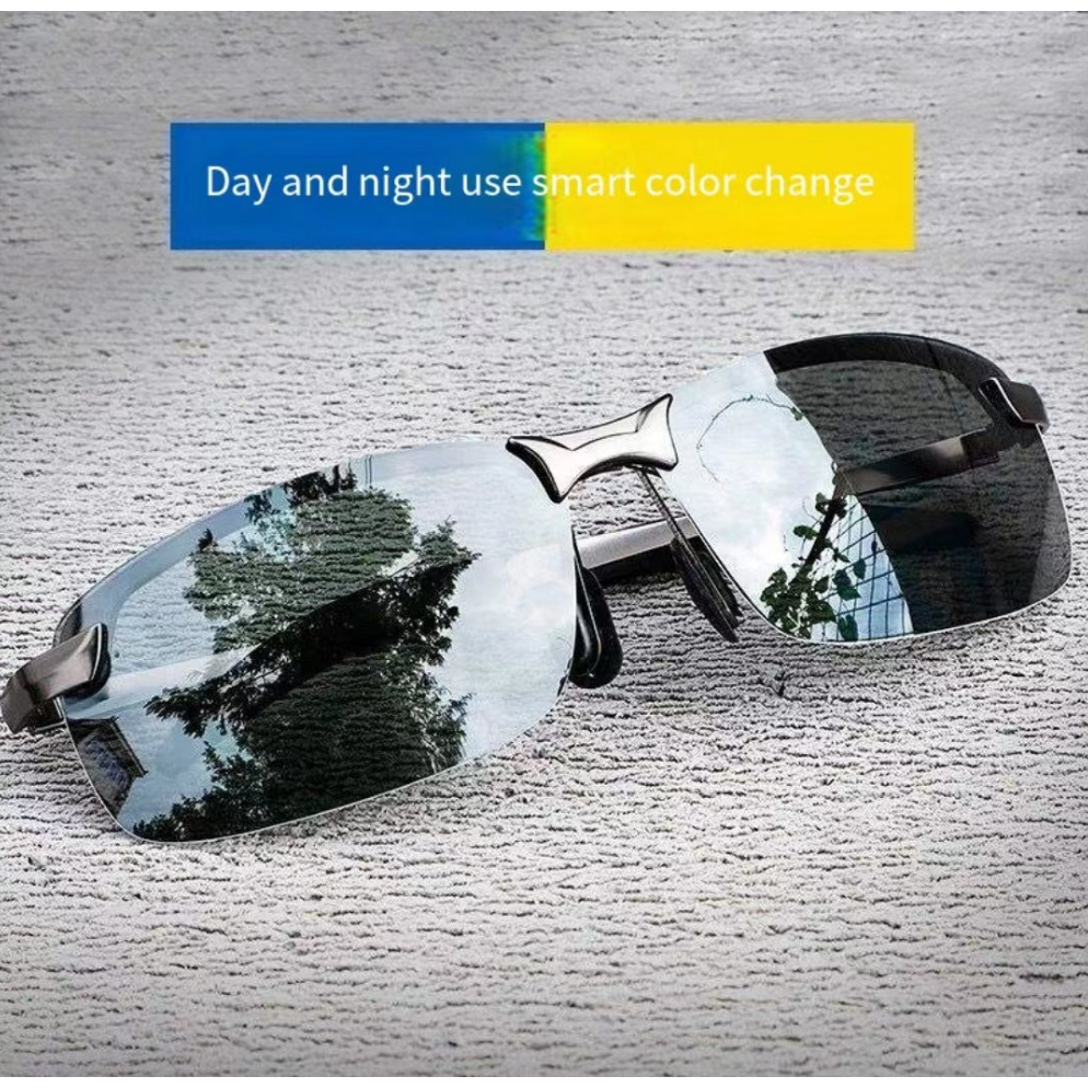 Sunglasses men day and night use polarized car driving special driving ...