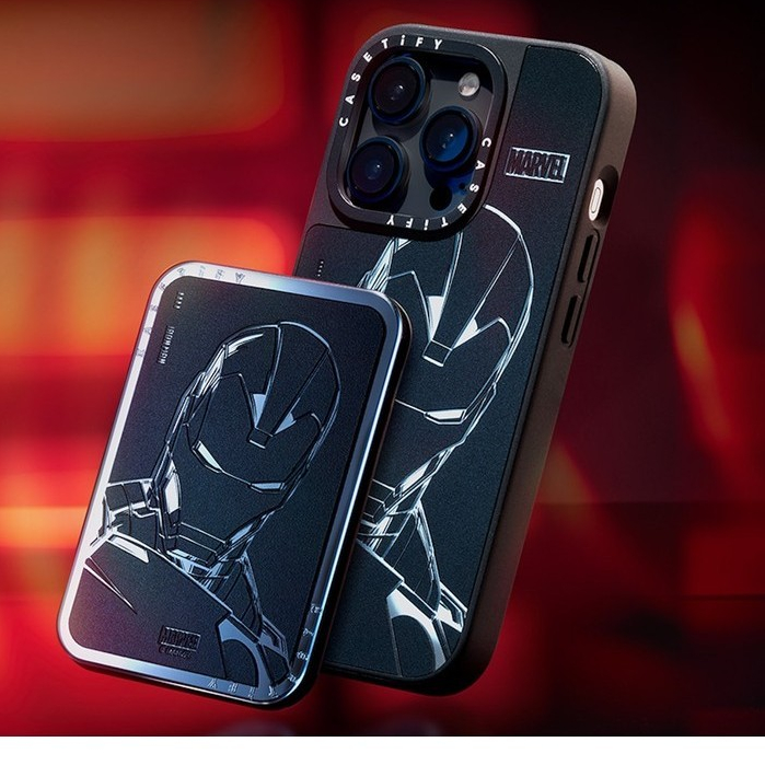 MARVEL | CASECASE Iron Man Case - Black Magnetic suction Matte Black ...