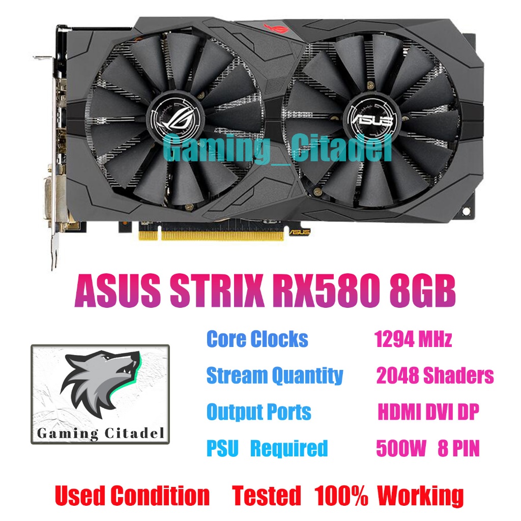 ASUS Strix rx580/Rx590/Rx5600xt/Rx5700xt 8GB Graphics Card All Tested ...