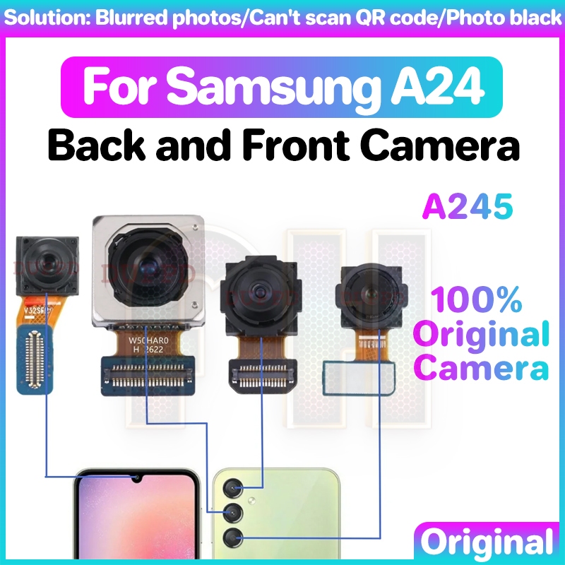 Front Back Camera For Samsung Galaxy A24 4G A245 Ultra Wide Back Macro ...