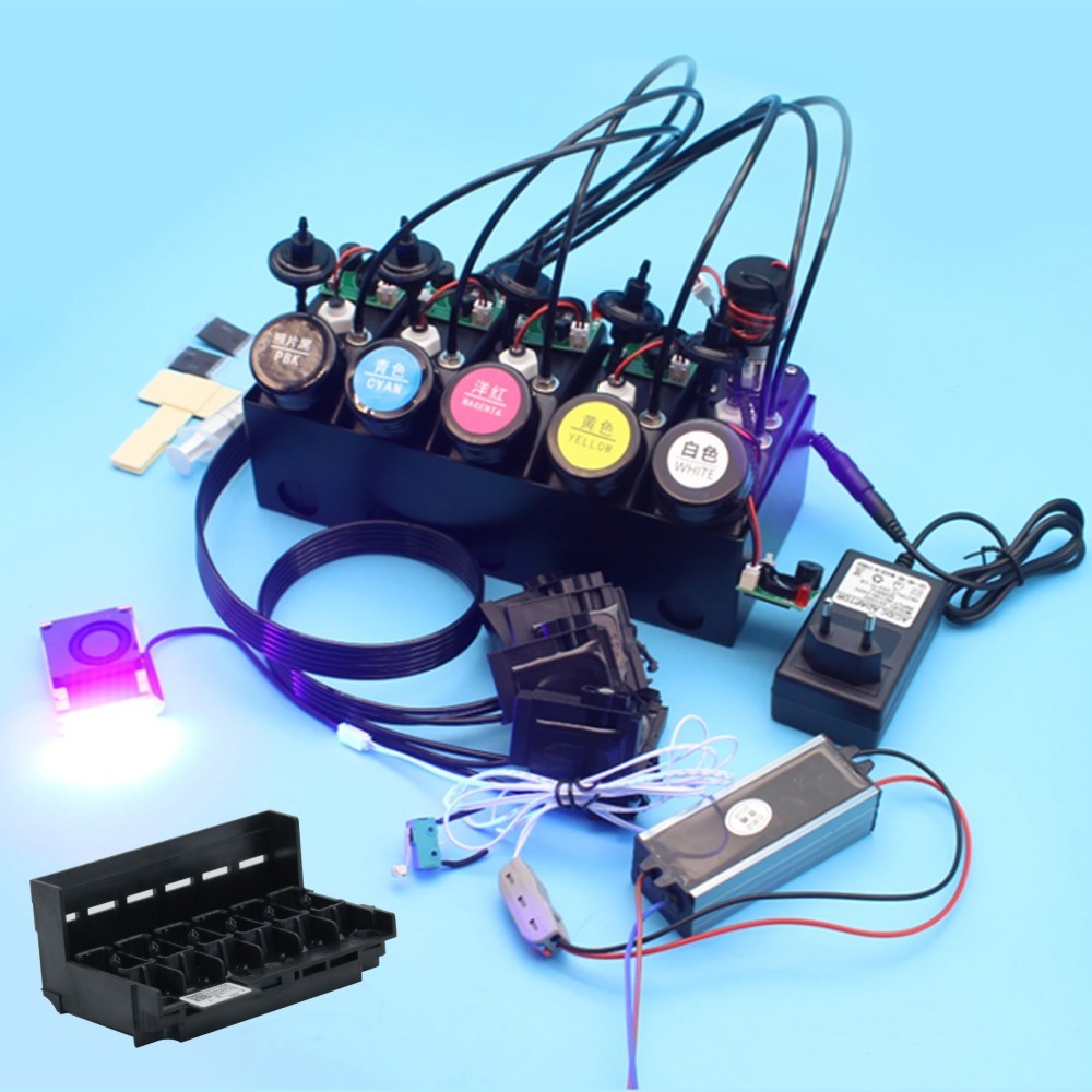 Uv DTF Conversion Kit UV DTF Ciss with UV Ink Curing Lamp Light for ...