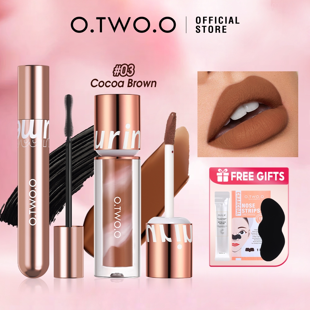 O.TWO.O Makeup Set Mascara Waterproof+ Lip Tint Kissproof Matte ...
