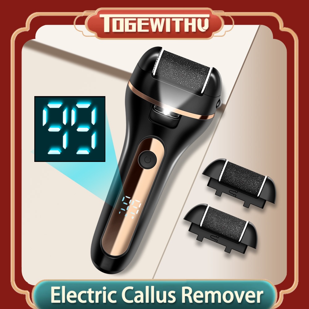 TOGEWITHU Electric Callus Remover, Foot Grinder Rechargeable Foot File ...