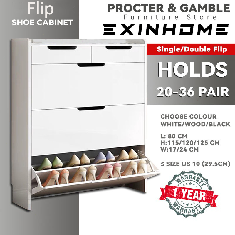 Shoe Cabinet Wood Flip Shoe Cabinet Shoe Rack Shoe Organizer Family ...