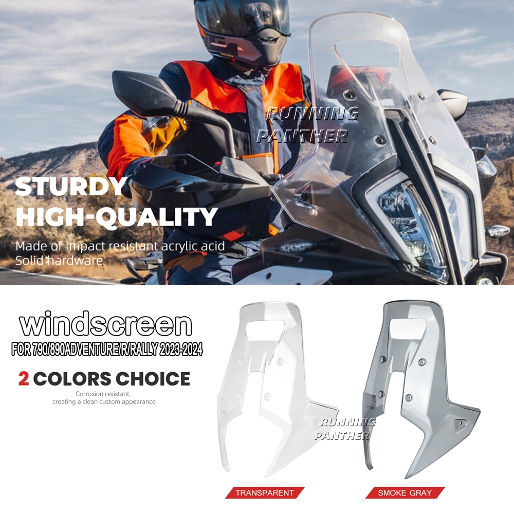 （In Stock）Motorcycle Front Windscreen Windshield Visor Wind Screen ...