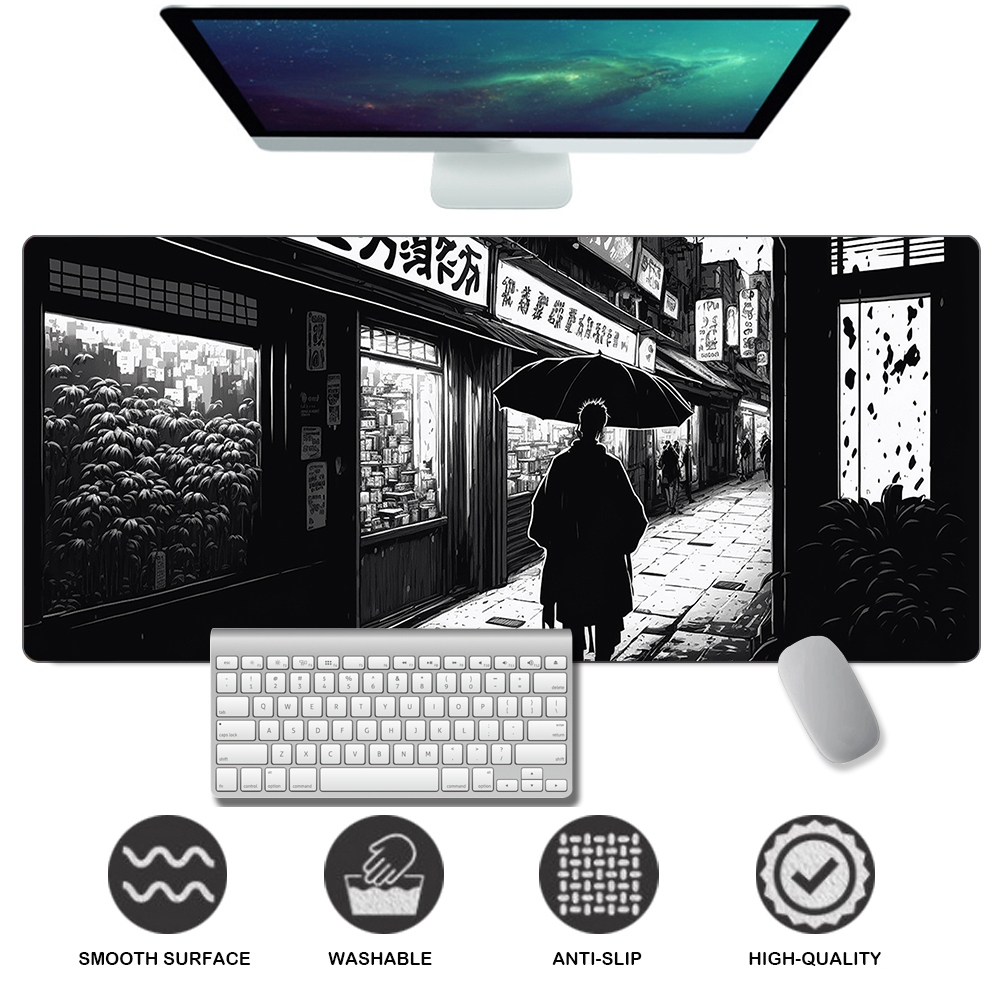 Japan TokyoTori Gaming Mouse Pad Black Large Extended Mousepad Alley ...