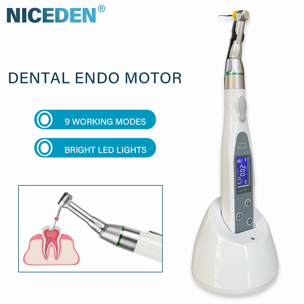 Dental Wireless Dental Rotary Endo Motor 16:1 Reduction Contra Angle ...