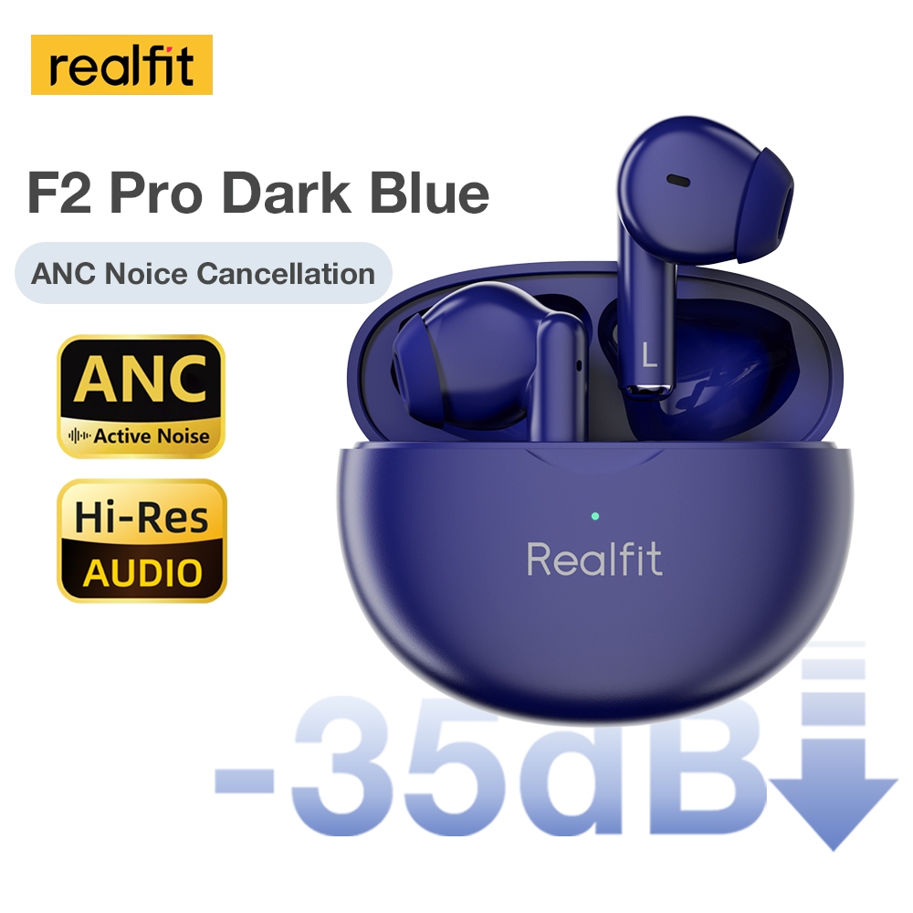 Realfit F2 Pro Bluetooth Earphone ANC Active Noise Cancellation ...
