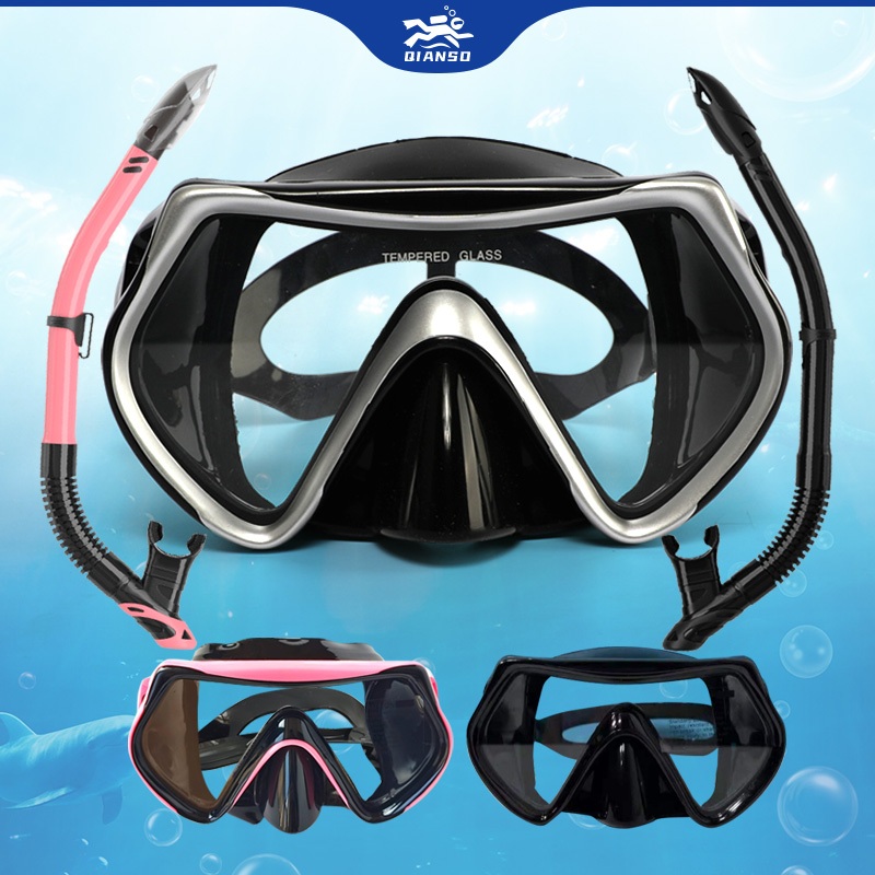 QSZ Snorkeling Set Adult Snorkel Diving Mask Anti-Leak Snorkel for ...