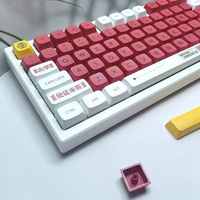 【Keycap Only】EVA 02 Keycap 130 keys XDA/MA Profile PBT Sublimation For ...