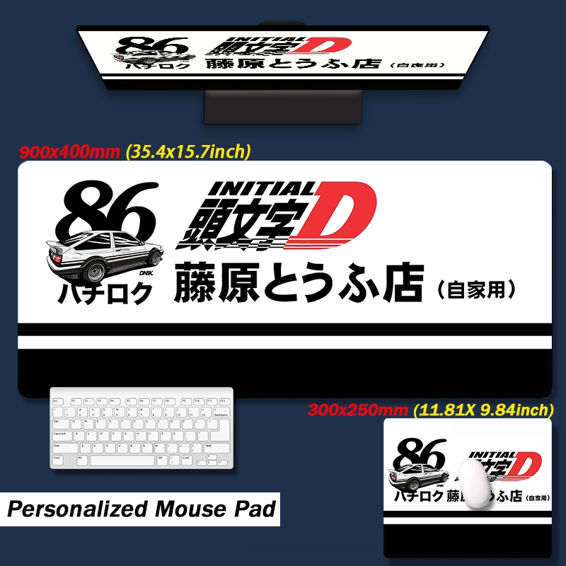 Initial D Tofu Shop & Toyota AE86 Mouse pad | Extended Gaming Mousepad ...