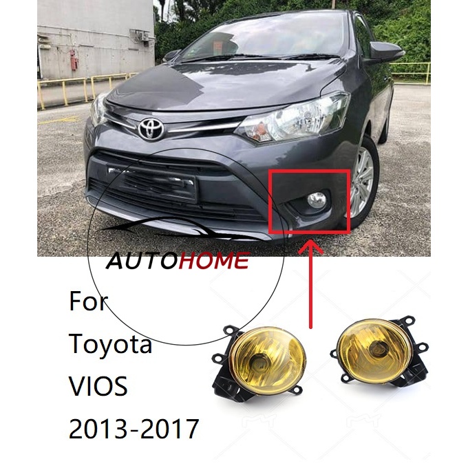 one SET Yellow lens fog lamp fog light Assembly for TOYOTA VIOS gen3 ...