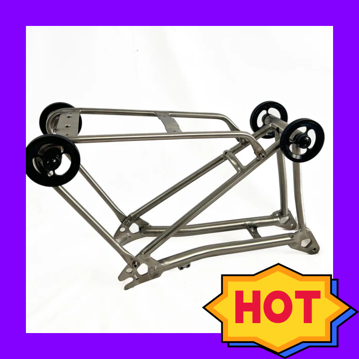 Brompton P Line & T Line Rear Rack full titanium | Shopee Philippines
