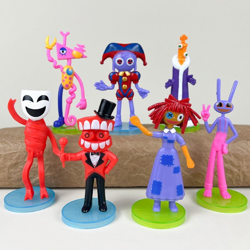 7Pcs/Set The Amazing Digital Circus Figure Circus Scary Caine Pomni Jax ...