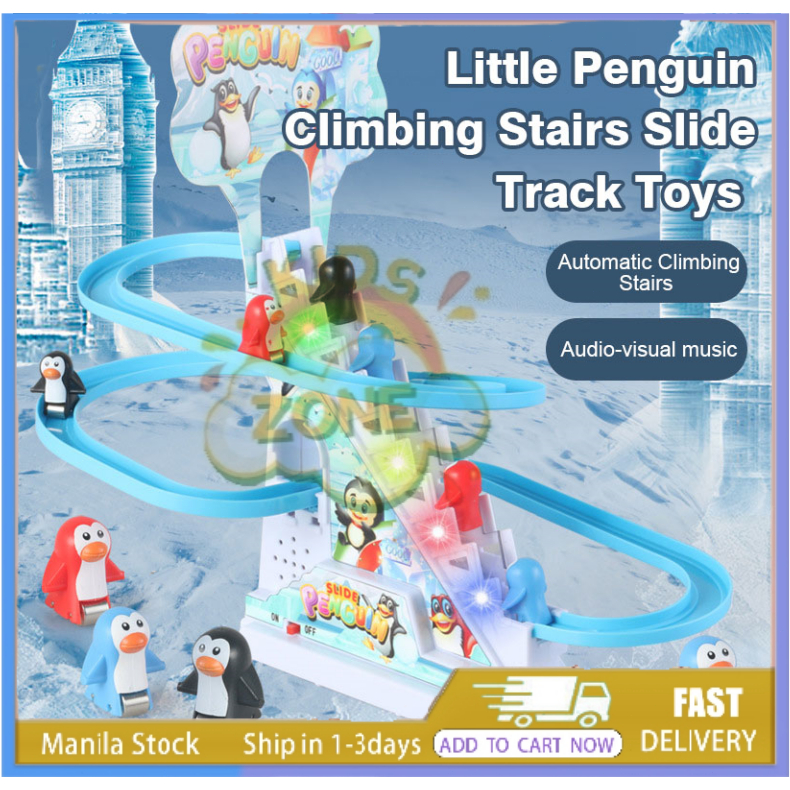 KIDS ZONE KIDS ZONE Children's Little Penguin Climbing Stairs Slide ...