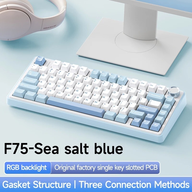 【Local Delivery】Aula F75 Mechanical Keyboard 80 Key with Gasket ...