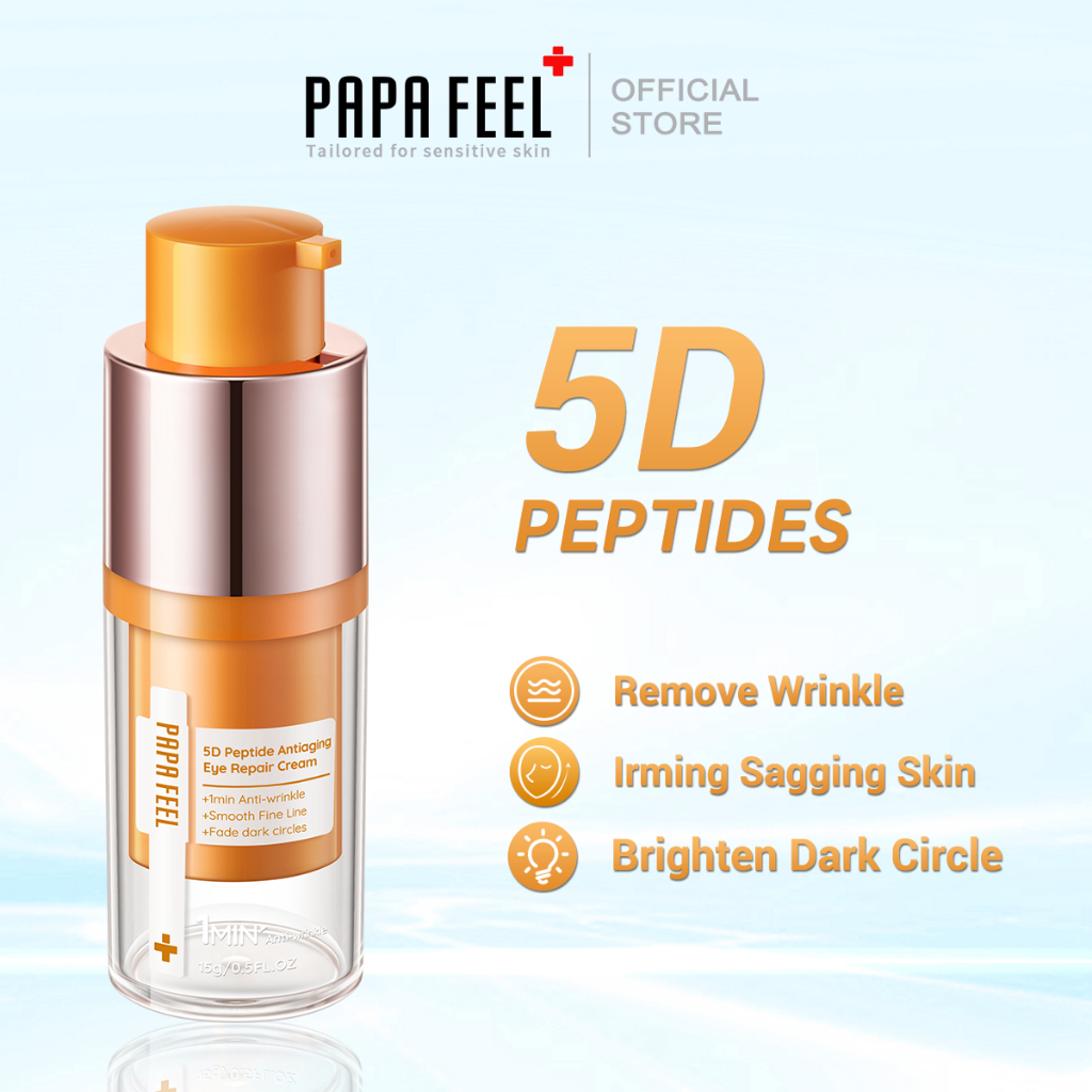 PAPA FEEL 5D Peptide Anti-Aging Repair Eye Cream 15g | Remove Dark Circle | Anti - Wrinkle | Eye ...