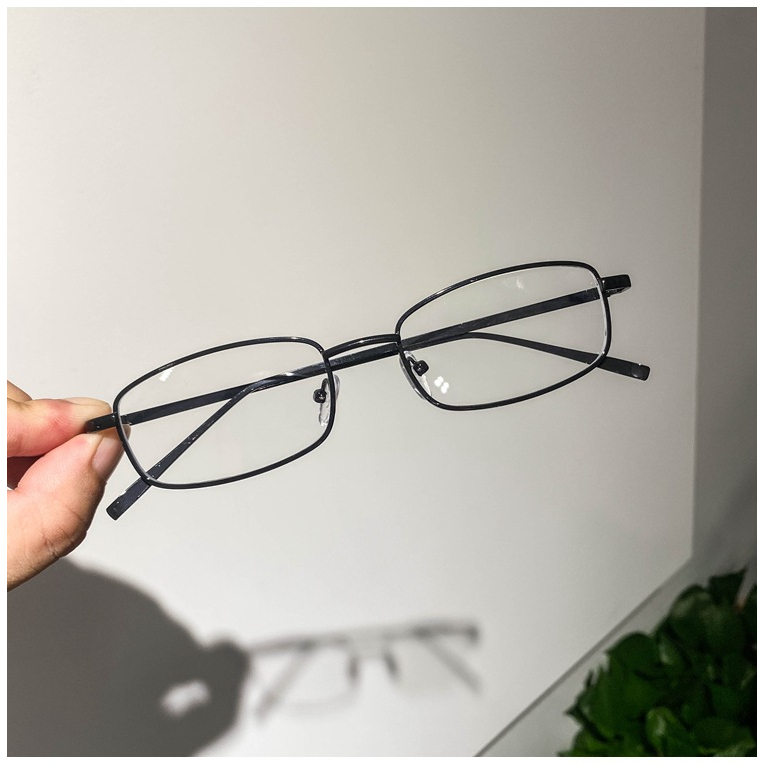 We Flower Chic Handsome Guy Narrow Rectangle Frame Eyeglasses For Men ...