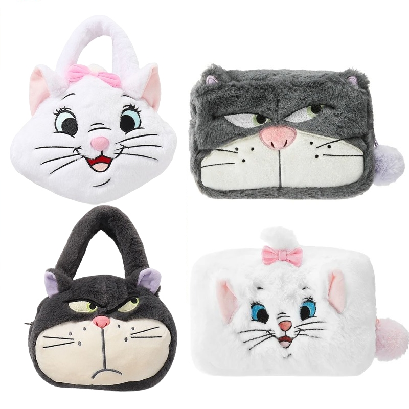 Kawaii Disney Lucifer Marie Cat Aristocats Double Sided Plush Handbag ...