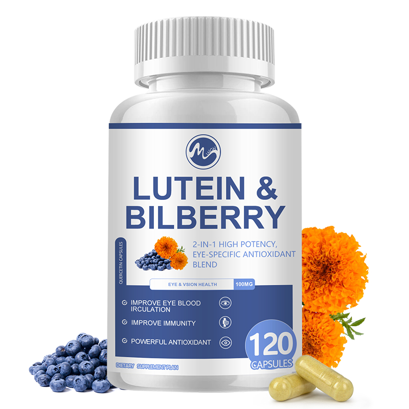 Minch Lutein & BilBerry Capsule Eyes Health Extarct 1180mg 2 in 1 High ...