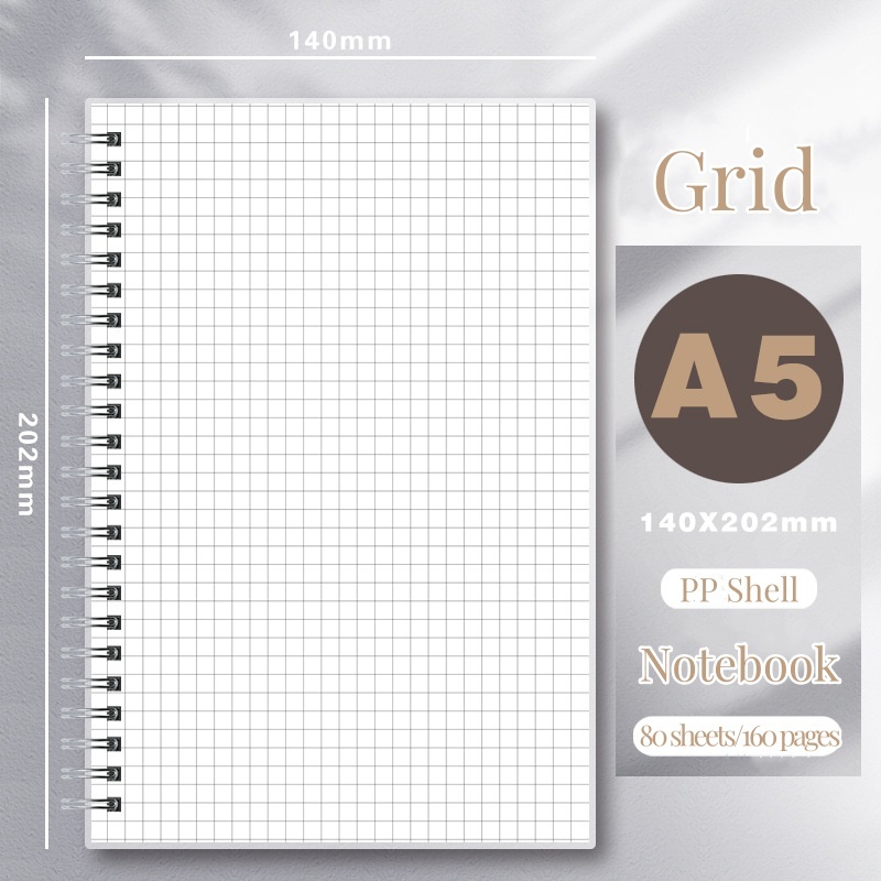 A6/A5/B5/A4 Spiral Coil Notebook 80 Grams Thickened Notebooks 80 Sheets ...