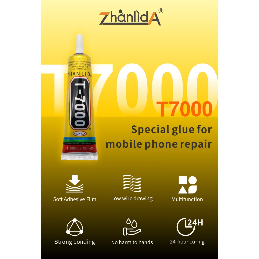 Zhanlida T7000 Black Contact DIY Glue Repair Adhesive With Precision ...