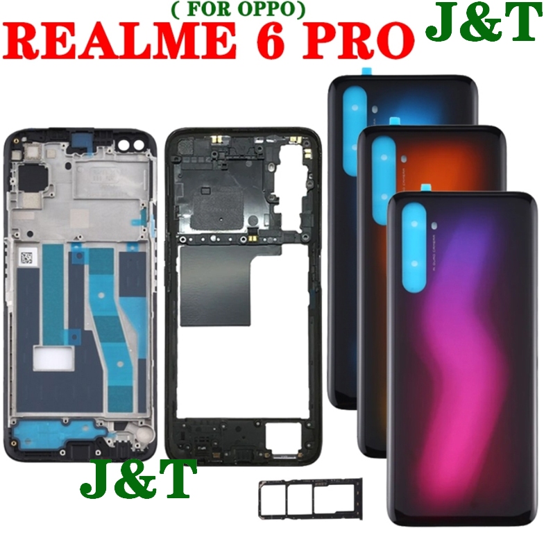 BATTERY COVER BACK GLASS Door HOUSING For REALME 6 PRO LCD Front Middle ...
