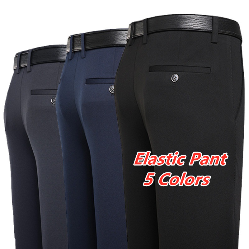 CEO Men's Stretch Formal Pants - Office & Casual Business Trousers ...