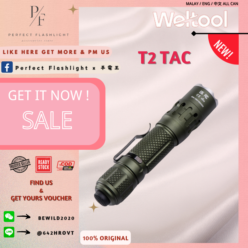 Perfect Flashlight Weltool T2 TAC LED tactical flashlight ODG ...