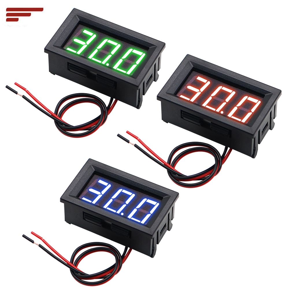 1pcs 0.56 inch DC4.5-30V 2Wire Mini Voltage Meter Voltmeter Gauge LED ...