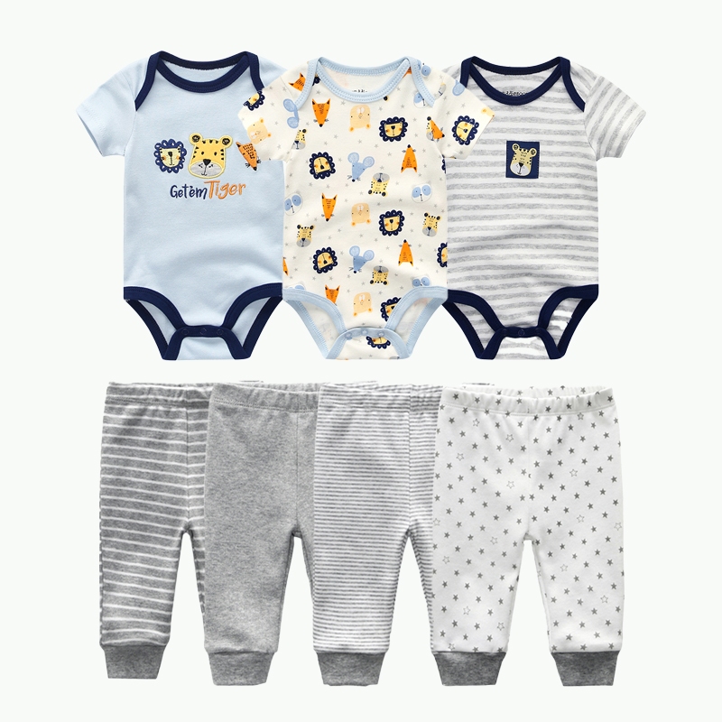Babys Needs Newborn Set 7 Piece Baby Clothing Set 100%Cotton Baby ...