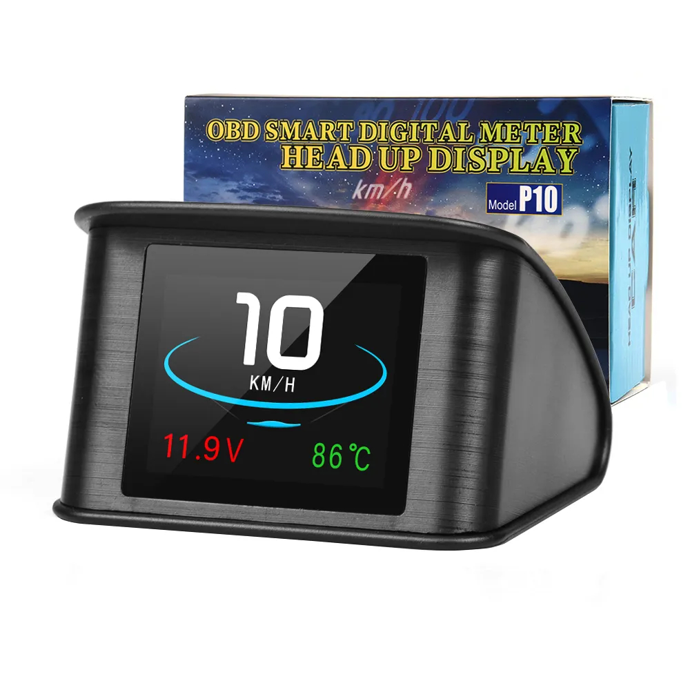 Ancel P10 Car Head-up HUD Display OBD2 Digital Auto Voltage Meter Fuel ...