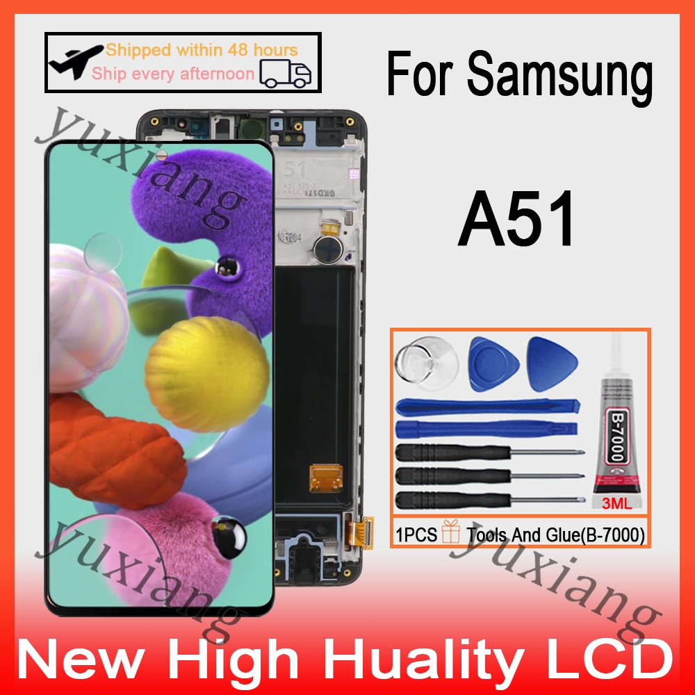 AMOLED OLED TFT For Samsung Galaxy A51 4G A515F LCD Display Touch Screen Replacement | Shopee ...