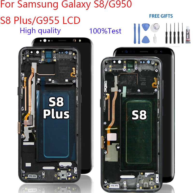 For Samsung Galaxy S8/G950 S8 Plus/G955 LCD Display Touch Screen ...