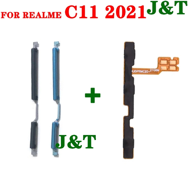 Power ON OFF volume button flex For Realme C11 2021 Up Down switch Side buttons Ribbon Cable ...