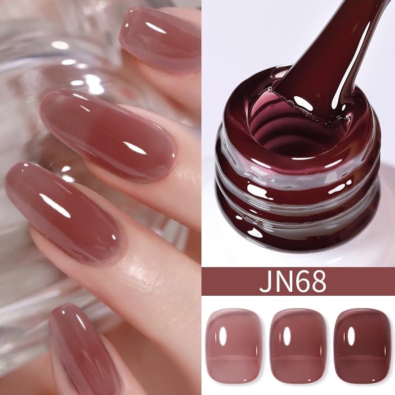 Born Pretty Jelly Brown Nail Gel Polish Soak Off UV LED Vernis Semis ...